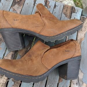 b.o.c. Shoes | Boc Brown Leather Double Strap Monk Booties 95 | Poshmark